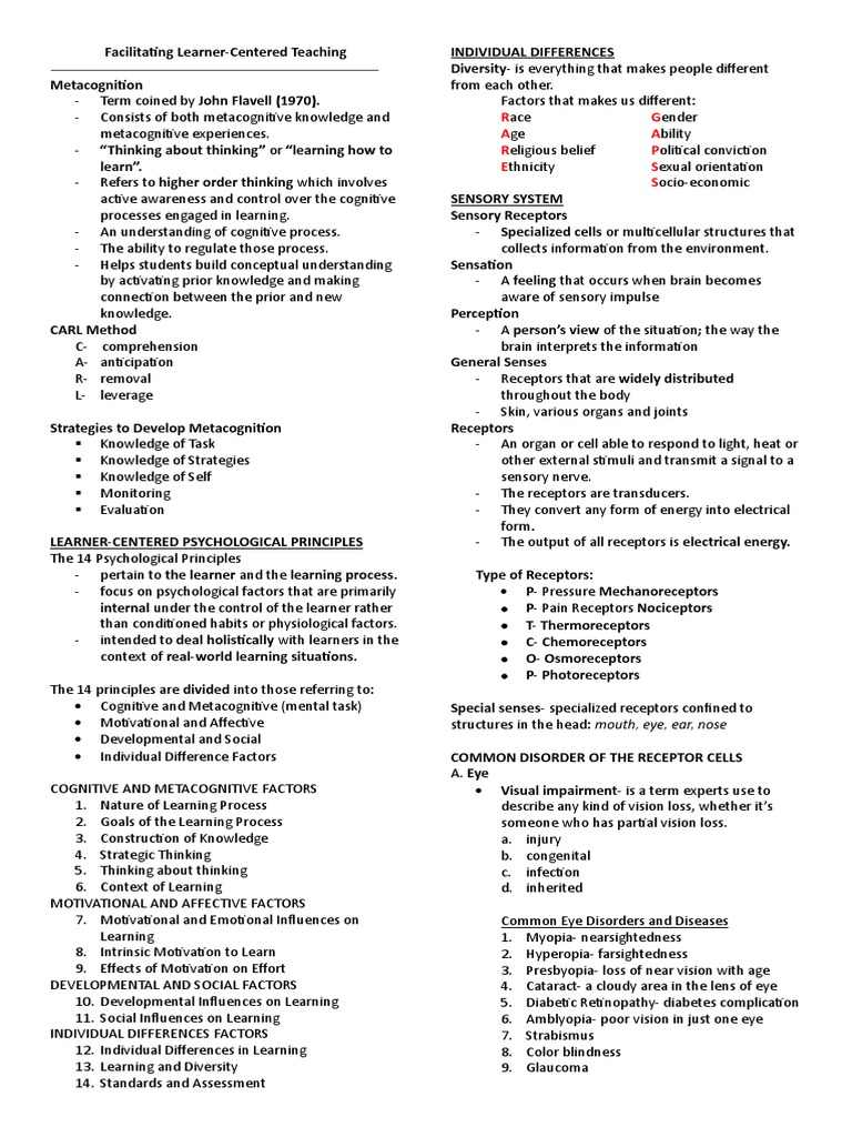 PED7 Facilitating Learner Centered Teaching | PDF | Reinforcement ...