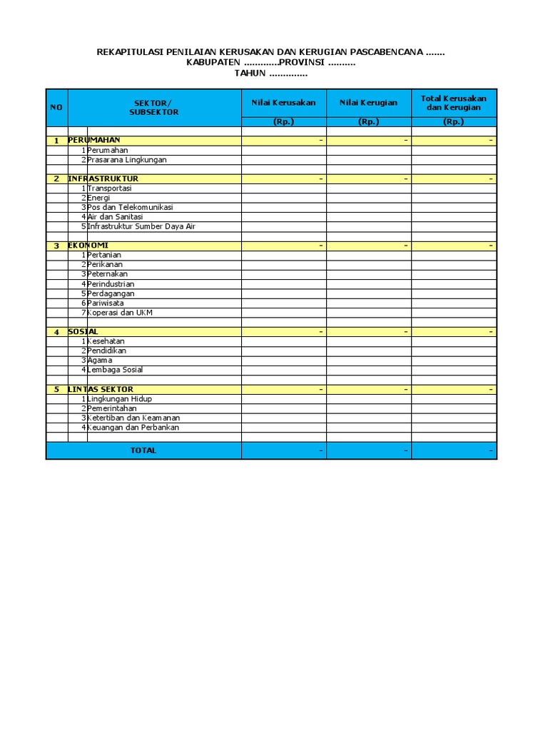 Template Matriks Jitu Pasna | PDF