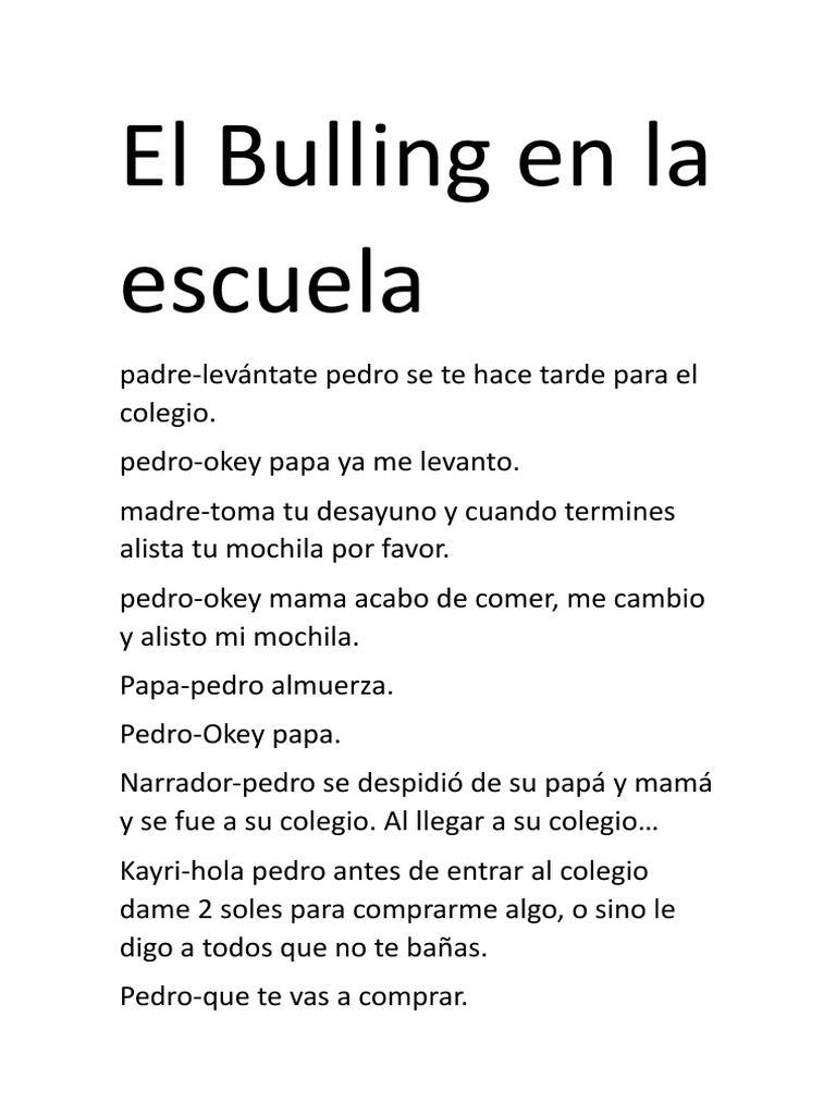 El Bulling en la escuela.docx 3.docx 4 | PDF