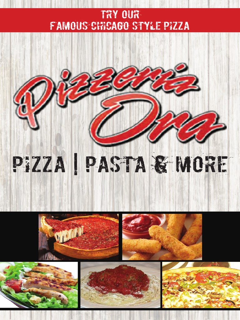 Pizzeria Ora Menu 18 | PDF | Hamburgers | Pizza