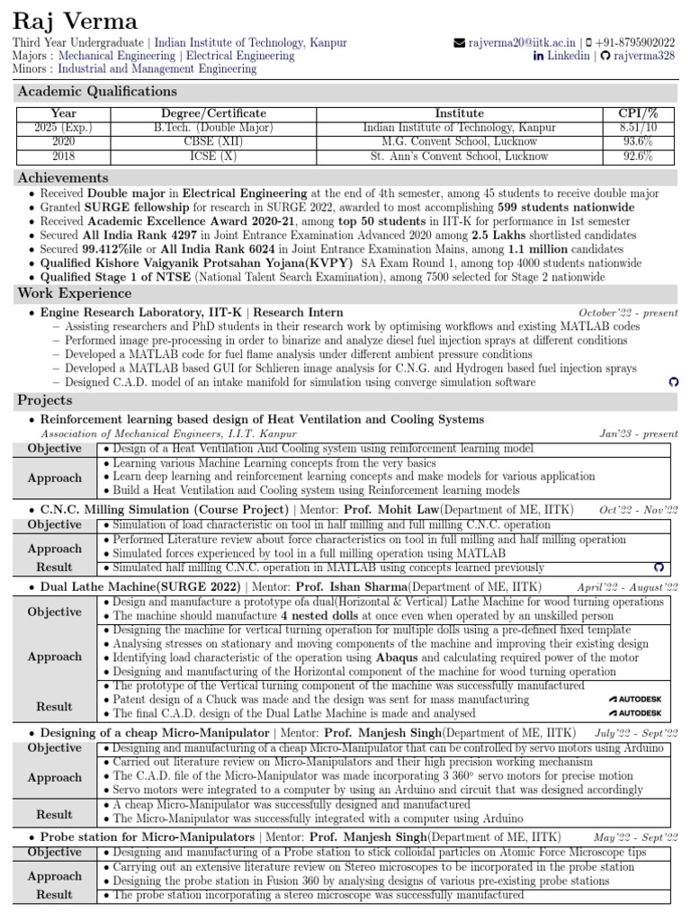 resume_Raj_Verma_200761 | PDF