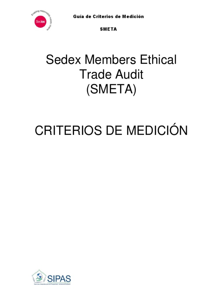 Sedex Members Ethical Trade Audit SMETA | PDF