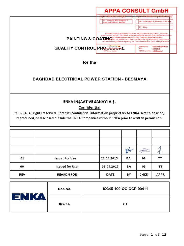 Iq345 100 QC QCP 00411 - Ra | PDF | Paint | Coating