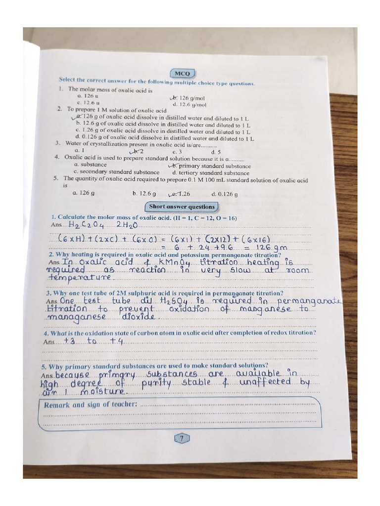 Chemistry Practical | PDF