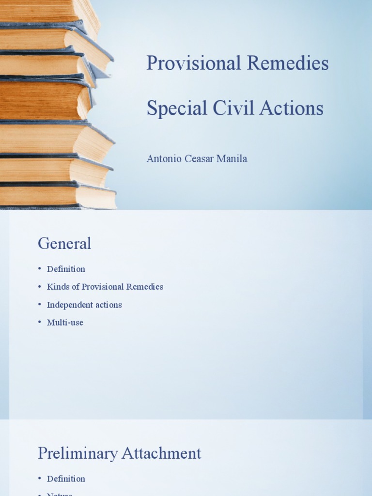 Provisional Remedies | PDF | Certiorari | Injunction