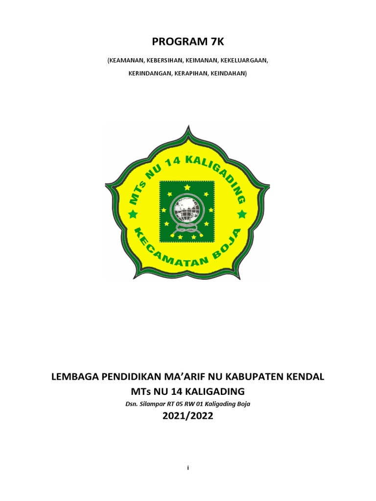 Program 7K | PDF | Karier & Perkembangan | Kesehatan Holistik
