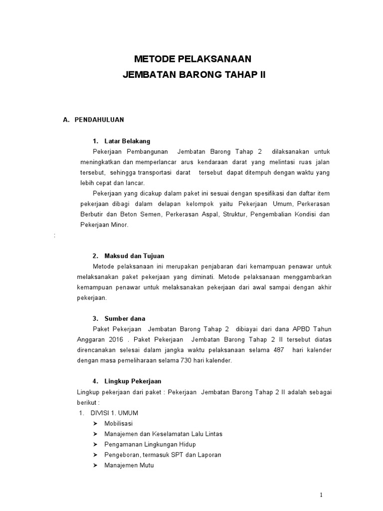 Metode Jembatan | PDF