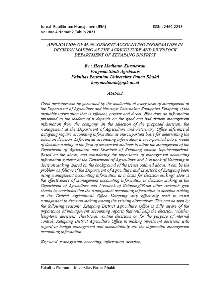 Randy Admin,+jurnal+hery+2021 | PDF | Decision Making | Accounting