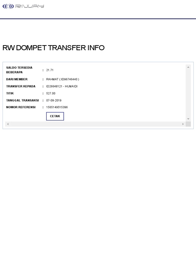 Riway Member Area | PDF