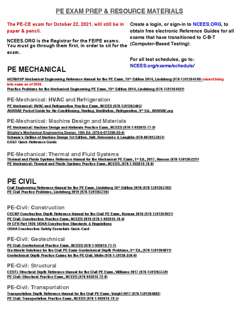 PE at A Glance Resource Materials 2021 22 | PDF | Mechanical Engineering | Physical Sciences