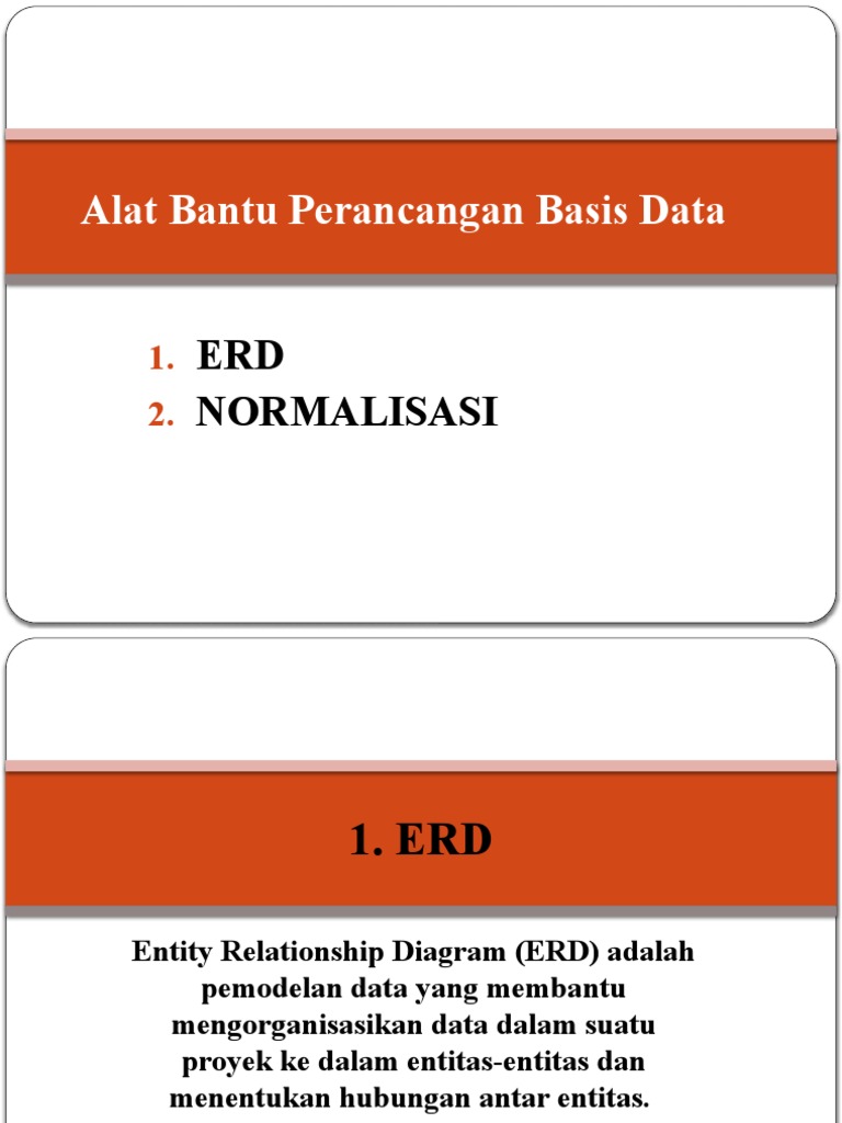 ERD dan Normalisasi Basis Data | PDF | Komputer