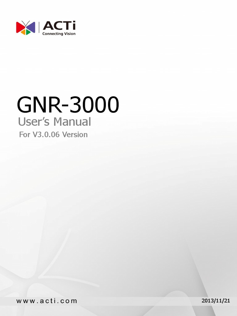 GNR 3000 User Manual | PDF