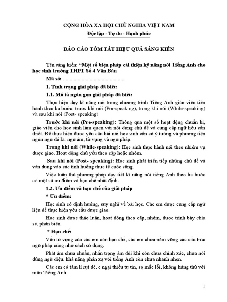 SKKN Năm 2022 - 2023 | PDF