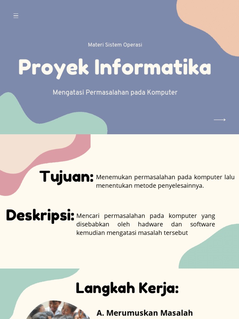 Proyek Informatika Sistem Operasi | PDF | Karier & Perkembangan | Seni
