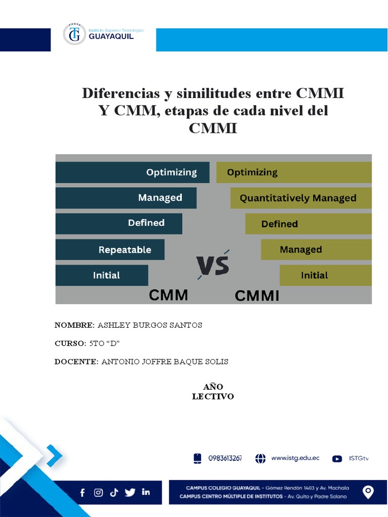 Diferencias y Similitudes Entre CMMI Y CMM | PDF