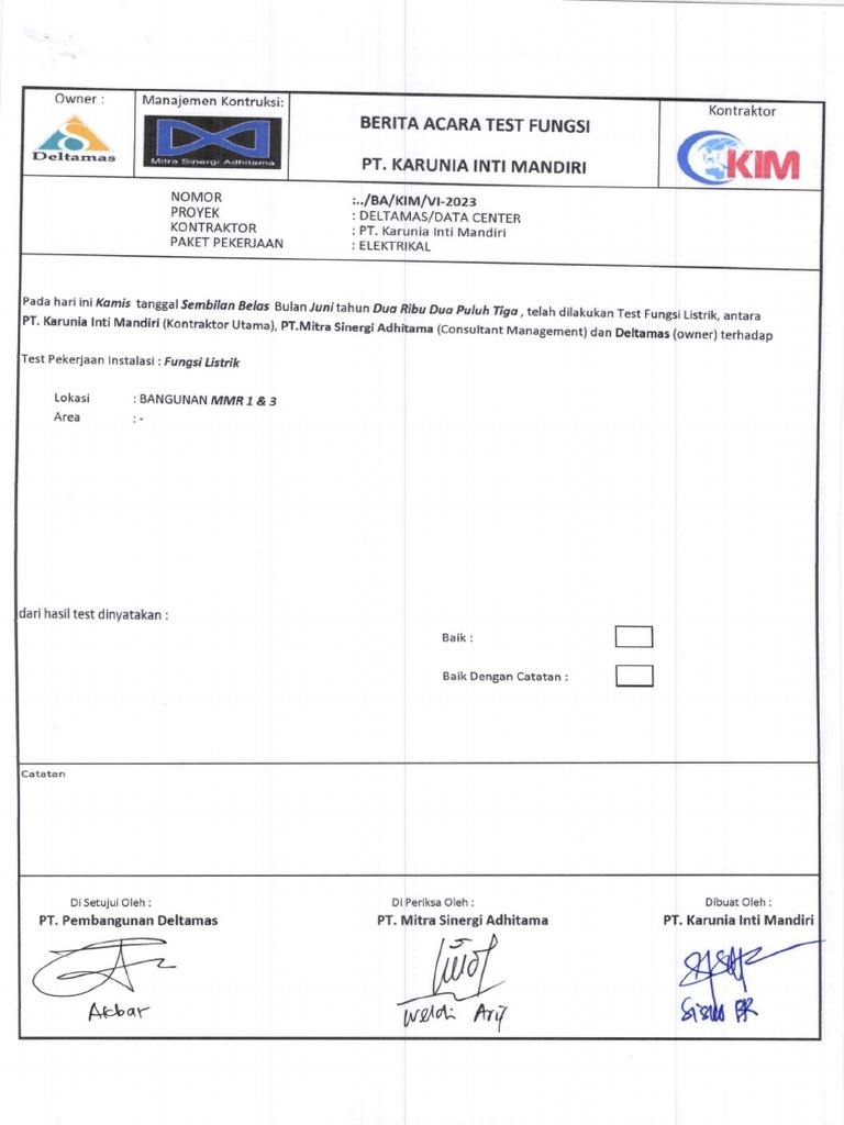 02.Ba.test Fungsi Listrik | PDF