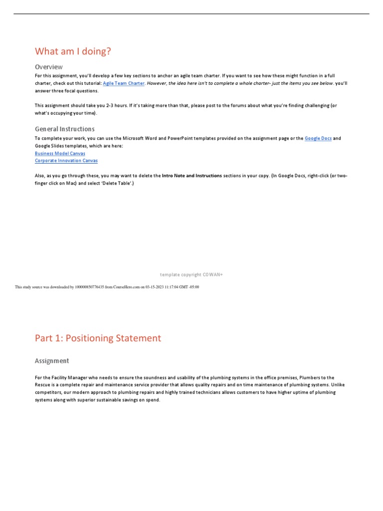 Managing An Agile Team Peer Reviewed Assignment Coursera KG PDF | Download Free PDF | Business ...