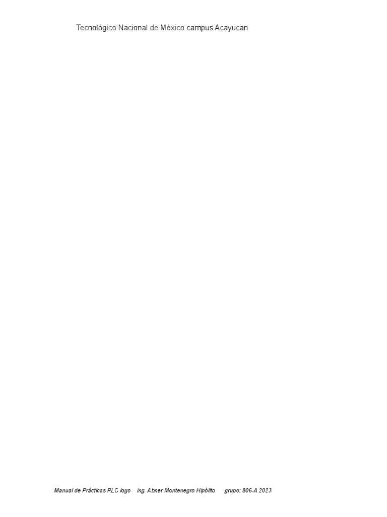 PLC Manual Final | PDF