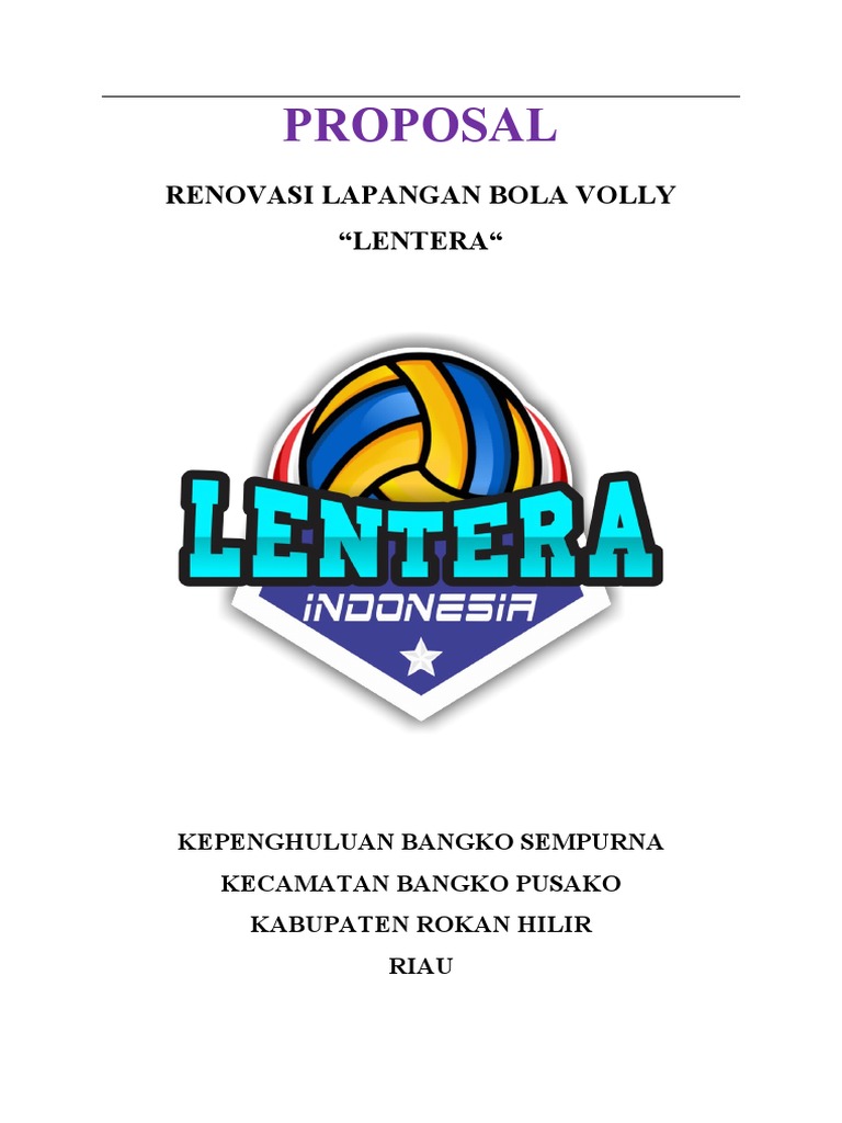 Proposal Renovasi Lapangan | PDF
