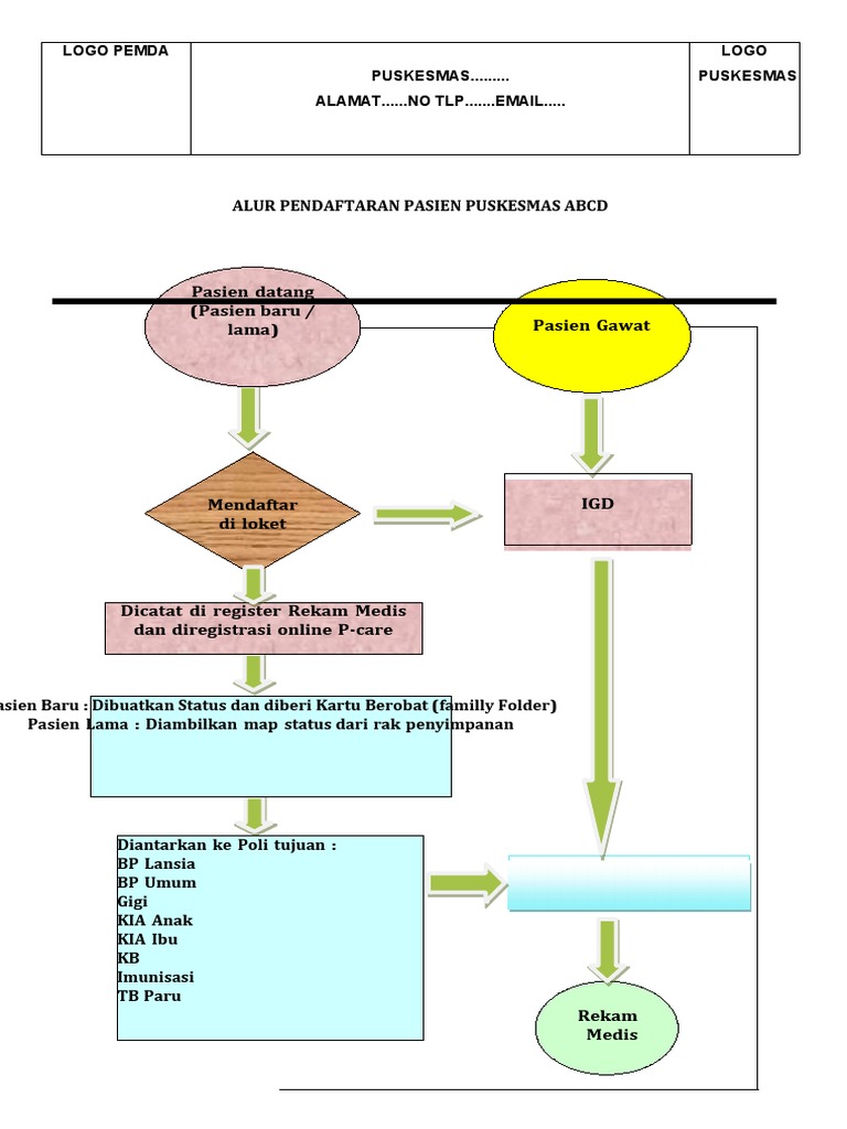ALUR PENDAFTARAN PUSKESMAS | PDF