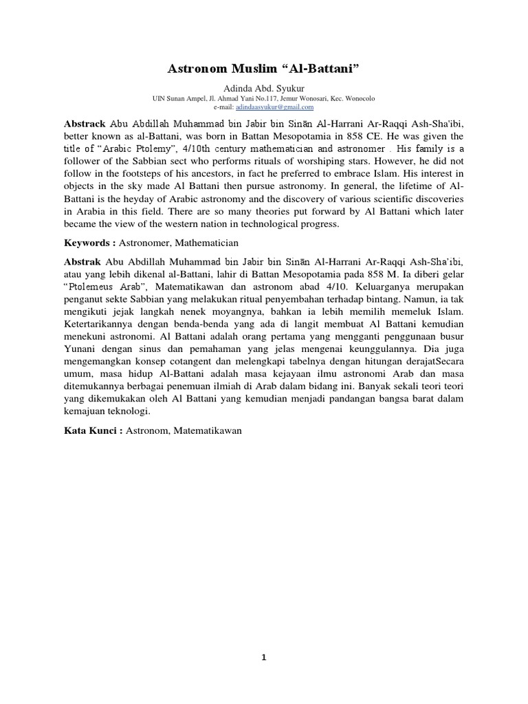 Adinda Abd. Syukur | PDF