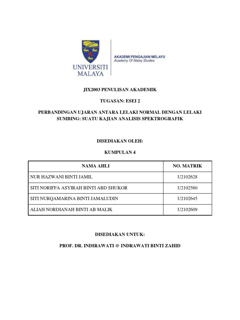 PENULISAN AKADEMIK ESEI | PDF