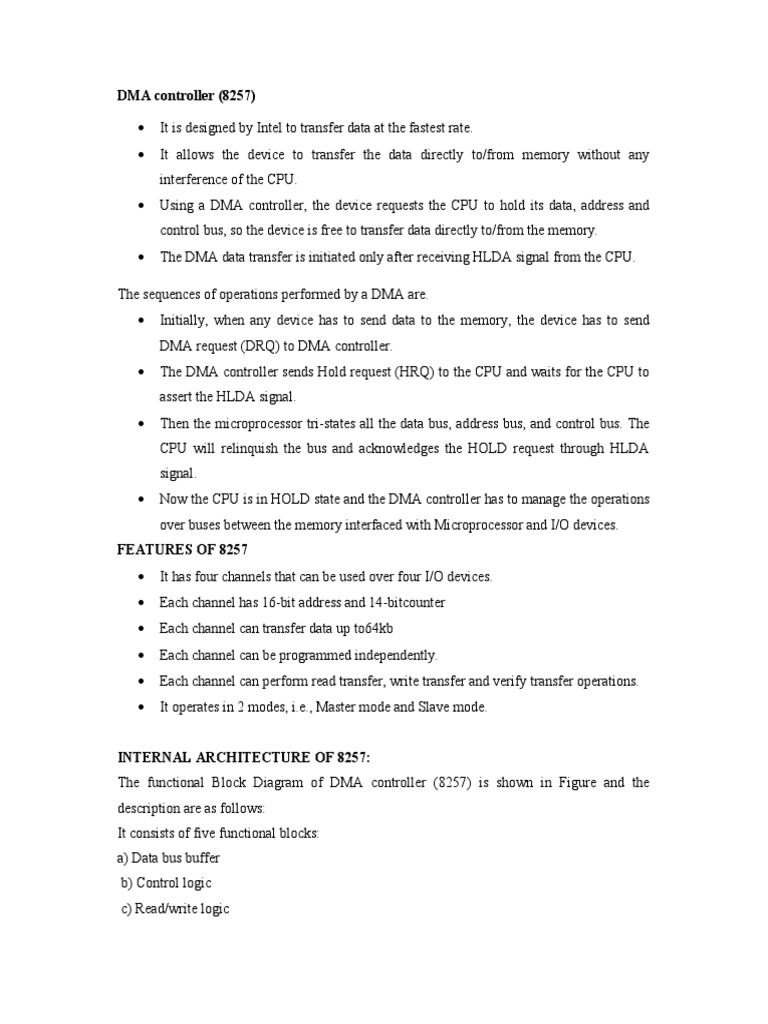 DMA Controller | PDF