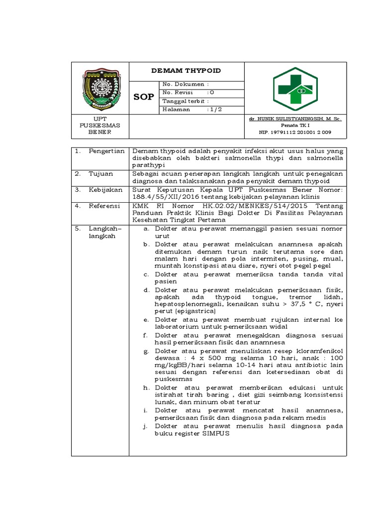 Demam Thypoid 1 | PDF