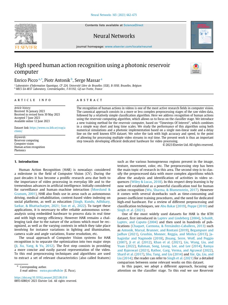 Human Action Recognition | PDF | Principal Component Analysis | Machine ...
