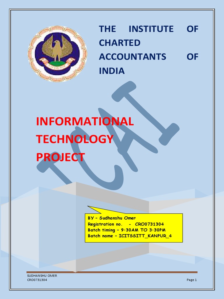 Sudhanshu Itt Project | PDF | Databases | Microsoft Access