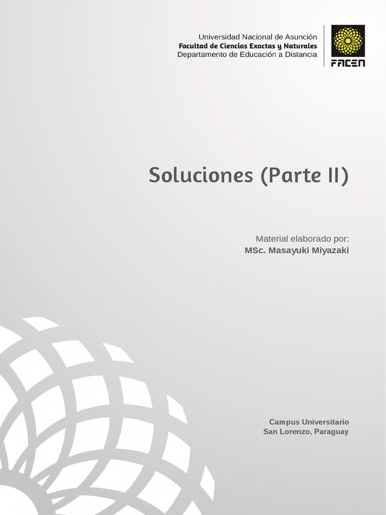 U5.2 - Soluciones Parte 2 | PDF | Concentración | Química