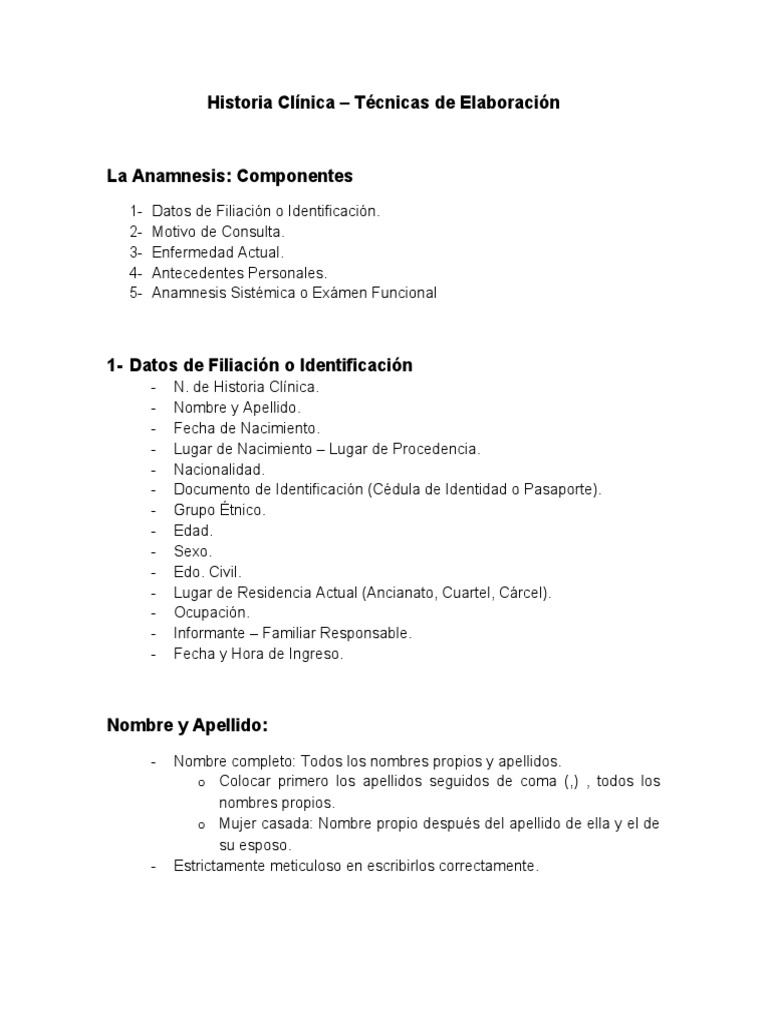 Trepopnea en Historia Clínica | PDF | Historial médico | Tos