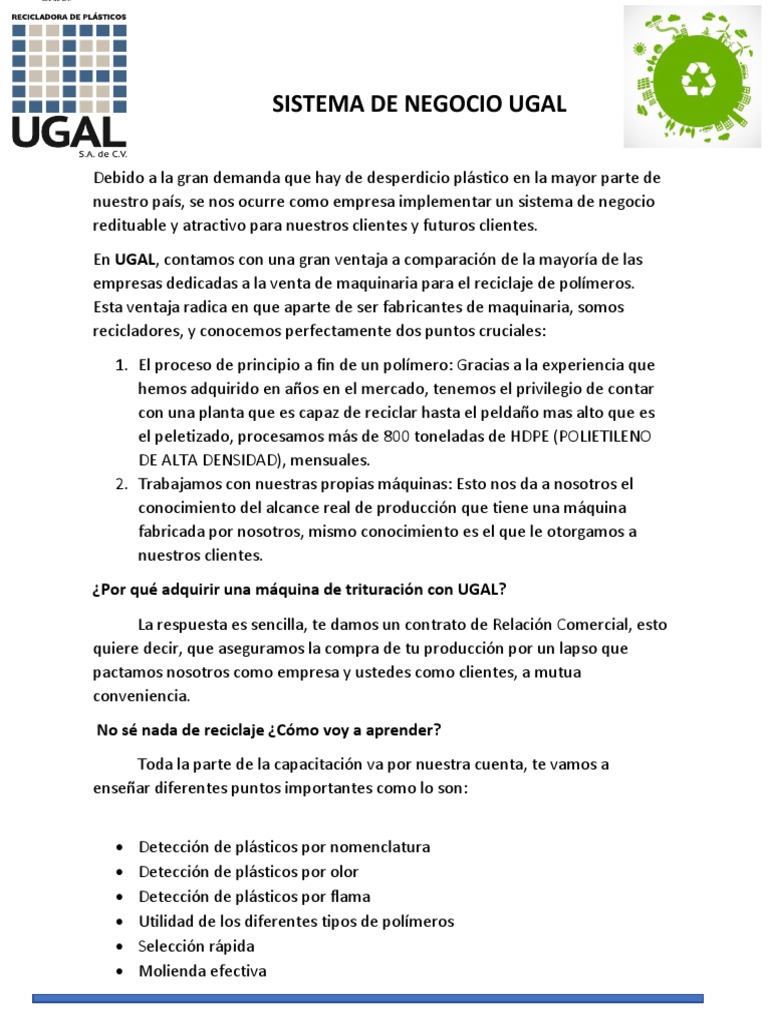 Sistema de Negocio Ugal 2021 | PDF