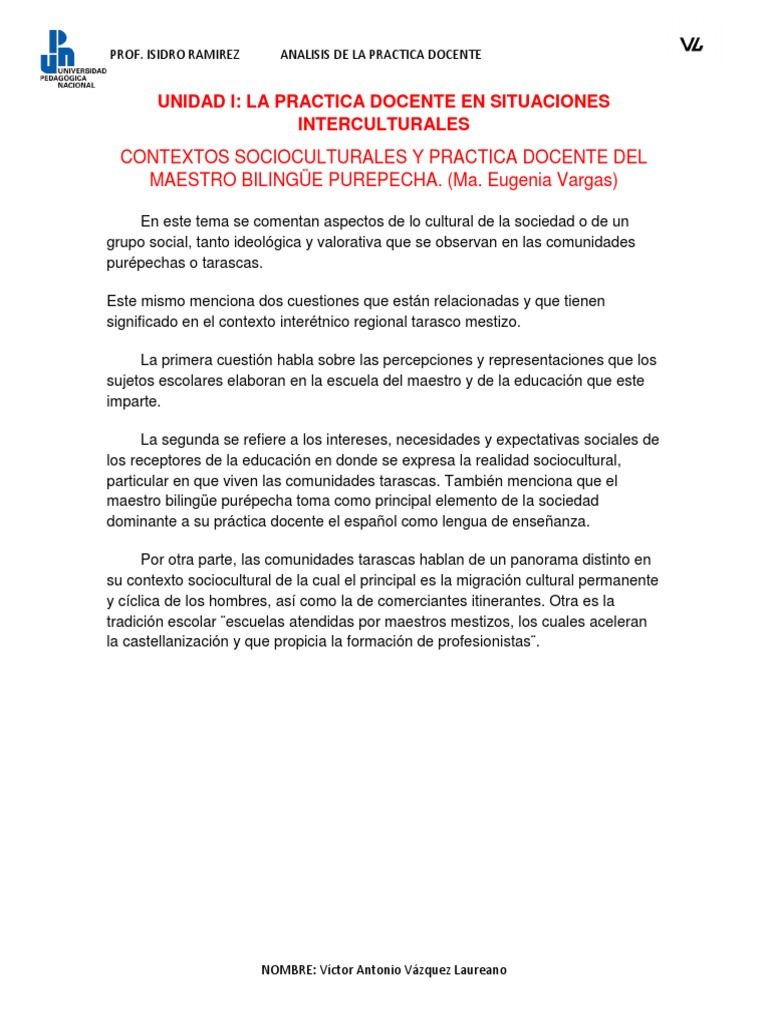 Analisis de La Practica Docente | PDF | Enseñando | Maestros