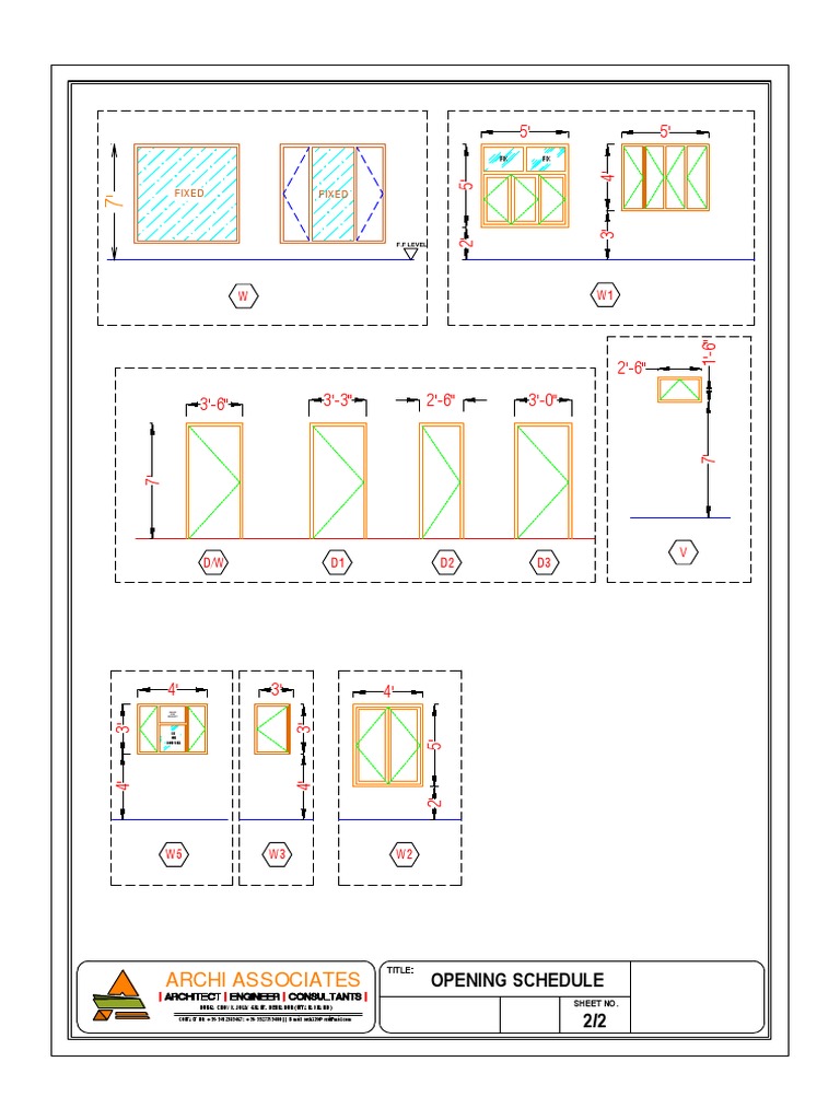 Opening Schedule for Architecture Project | PDF