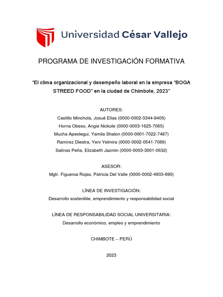 Metodología Informe 7 | PDF | Comportamiento organizacional ...
