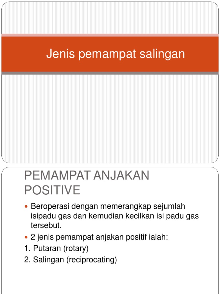 Jenis Pemampat Salingan | PDF