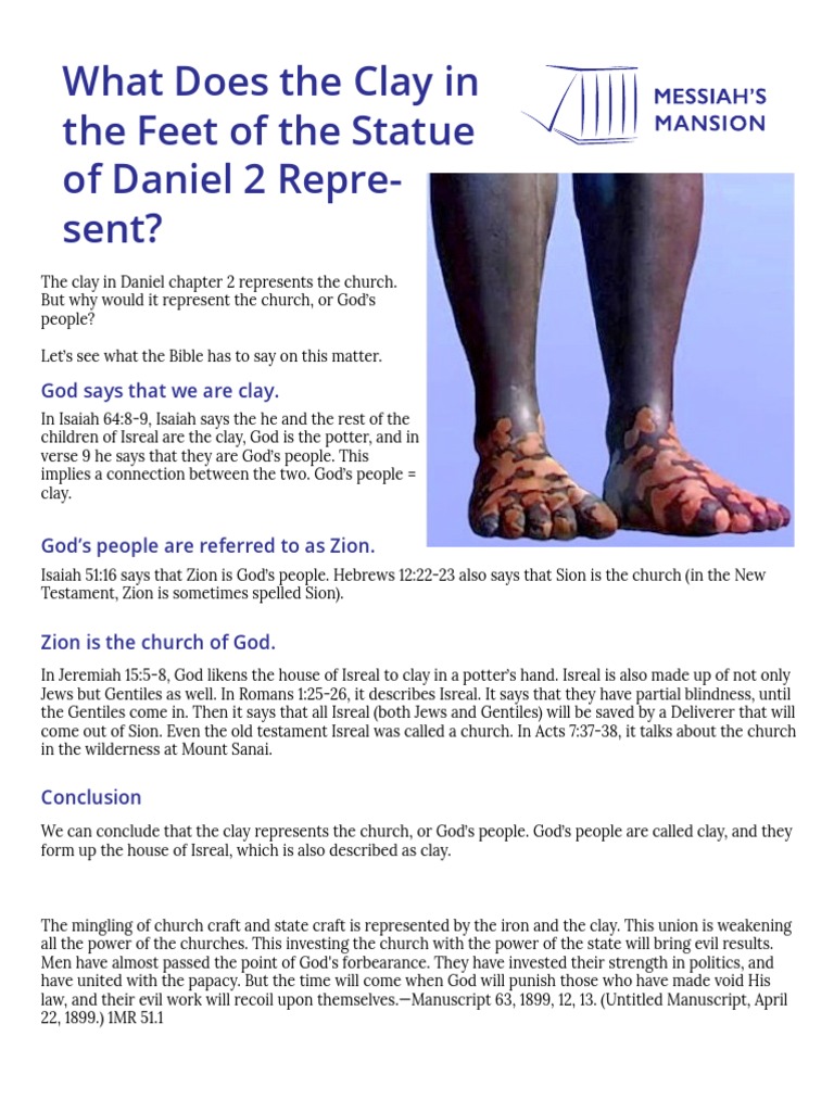 What Does The Clay in The Feet of The Statue of Daniel 2 Represent | PDF
