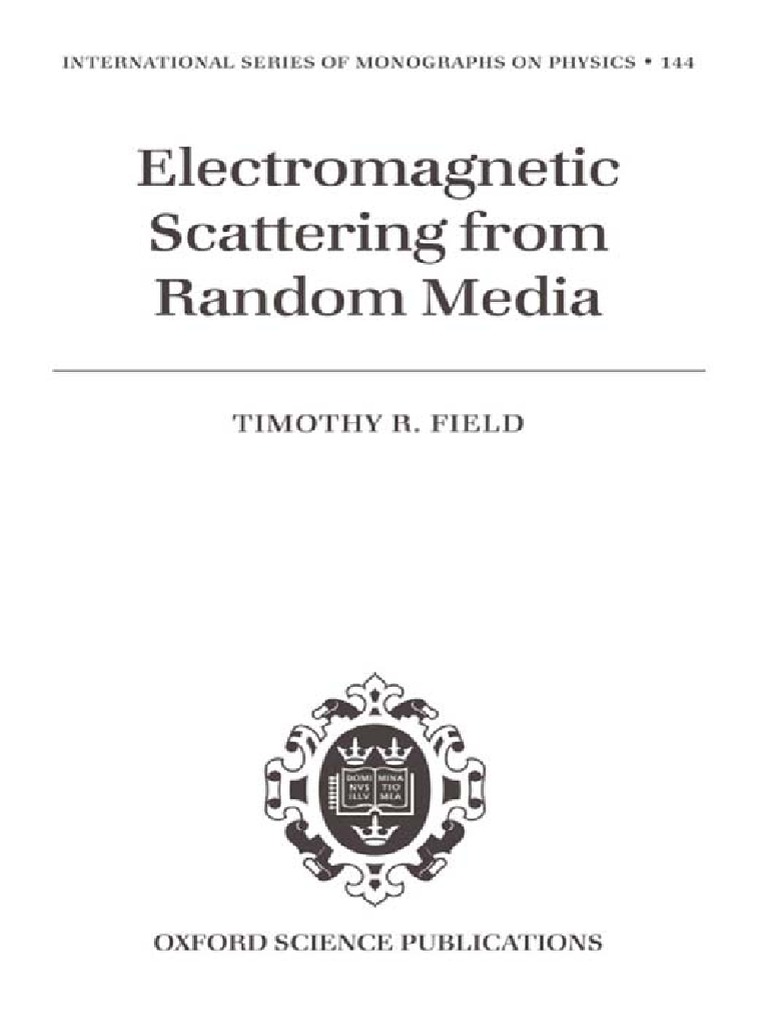 Electromagnetic Scattering From Random Media | PDF | Stochastic Differential Equation | Tensor