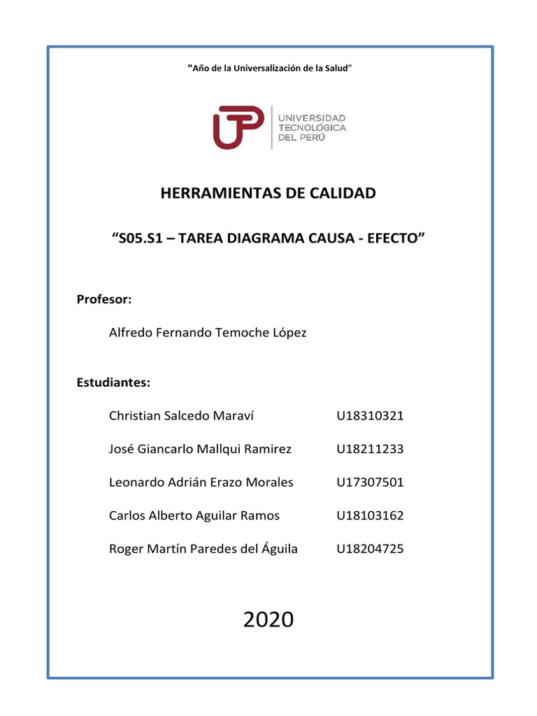 S05.s1 Tarea Diagrama Causa Efecto | PDF
