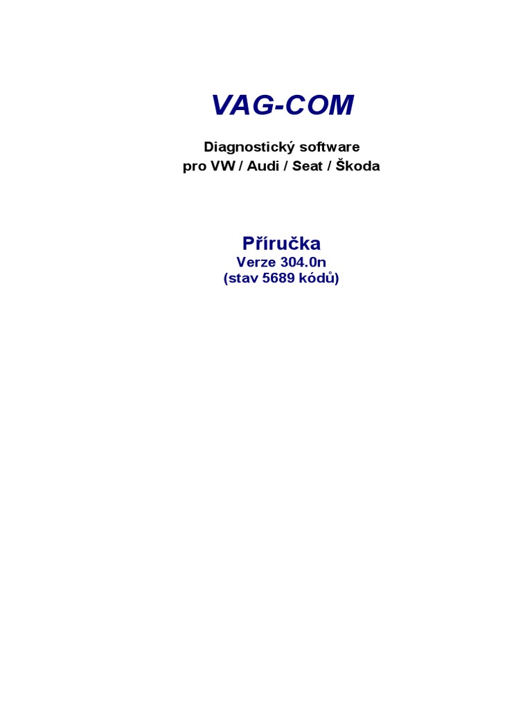Navod Na Program VAG-COM 304 | PDF