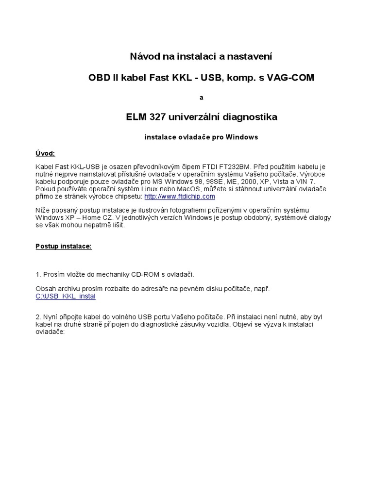 Navod Instalace A Nastaveni | PDF