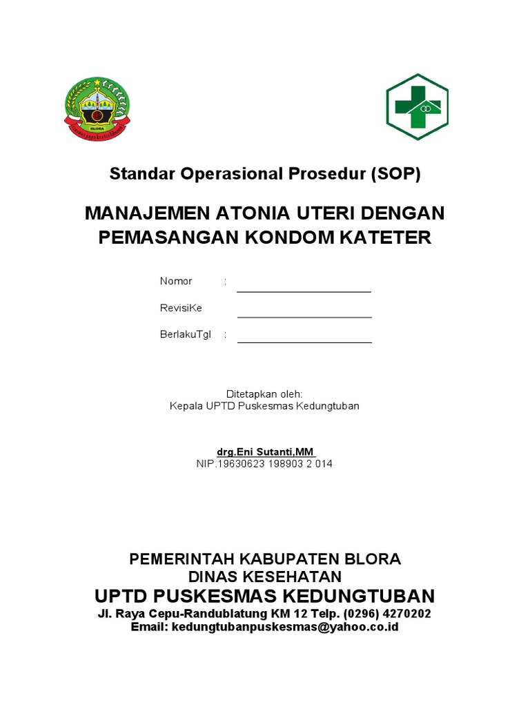 Sop Kondom Kateter | PDF