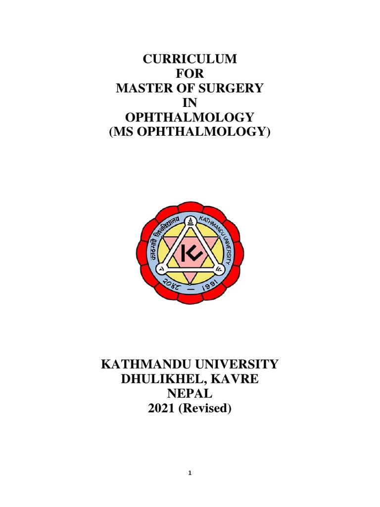 MS Ophthalmology Curriculum Overview | PDF | Contact Lens | Glaucoma