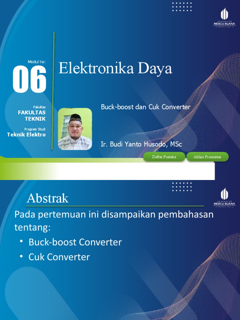 ELDA-6_Buck-Boost Dan Cuk Converter | PDF