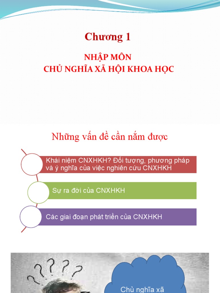 Chương 1 - Nhập Môn Cnxhkh | PDF