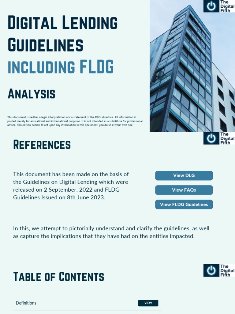 Digital Lending Guidelines + FLDG | Download Free PDF | Loans | Annual ...