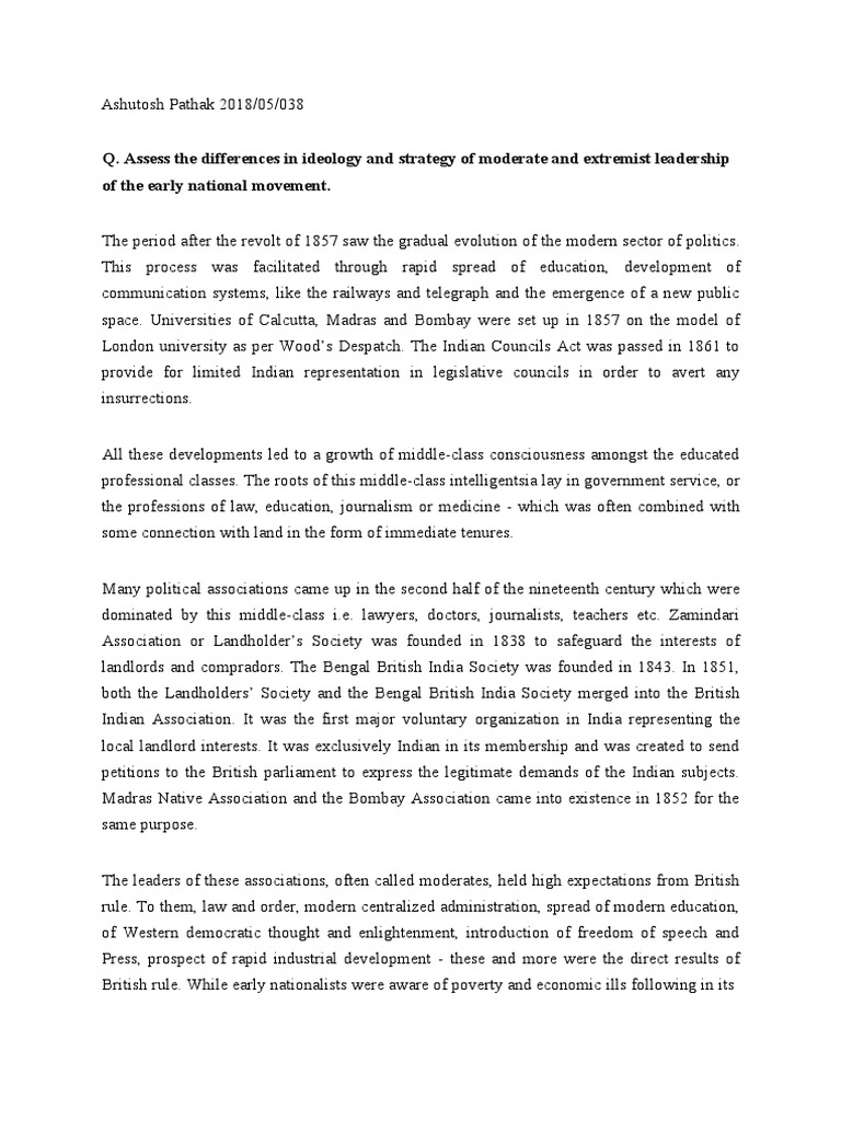 Moderates & Extremists | PDF
