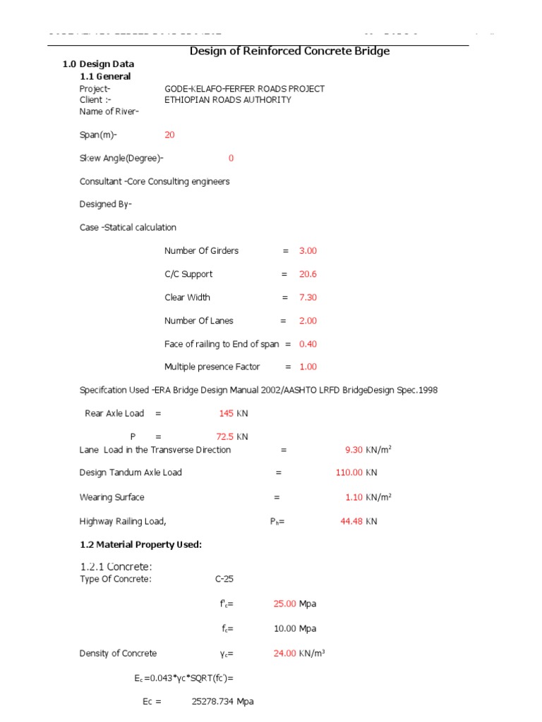 20m Span RCDG Superstructure | PDF