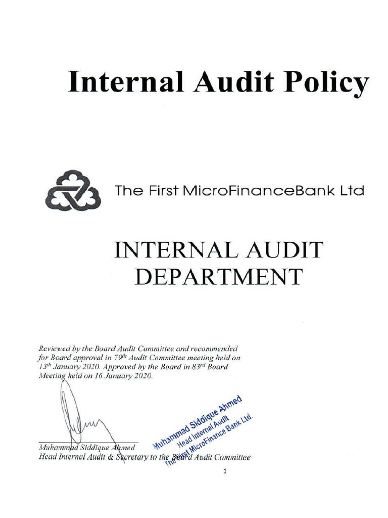 Policy Sop Guideline Proactive Measures Pdf Internal Audit Audit